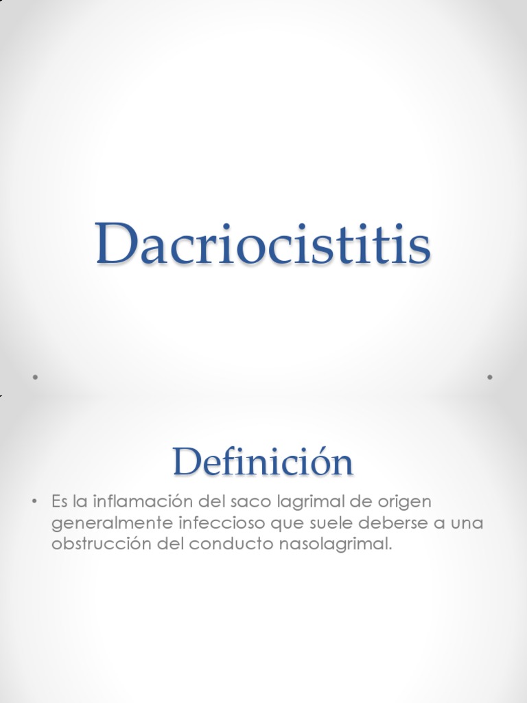 Dacriocistitis | PDF