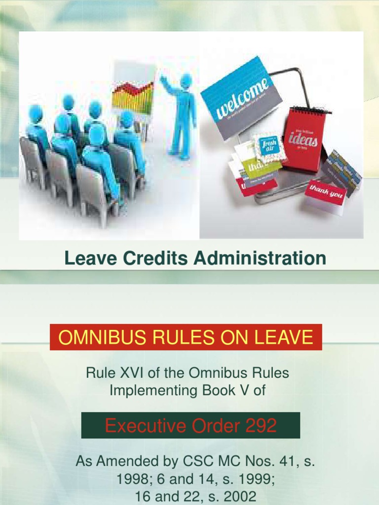 Leave Credits Administration Guide | PDF | Restraining Order | Parental ...
