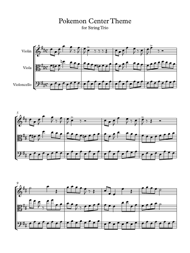 Pokemon - Pokemon Center Theme | PDF
