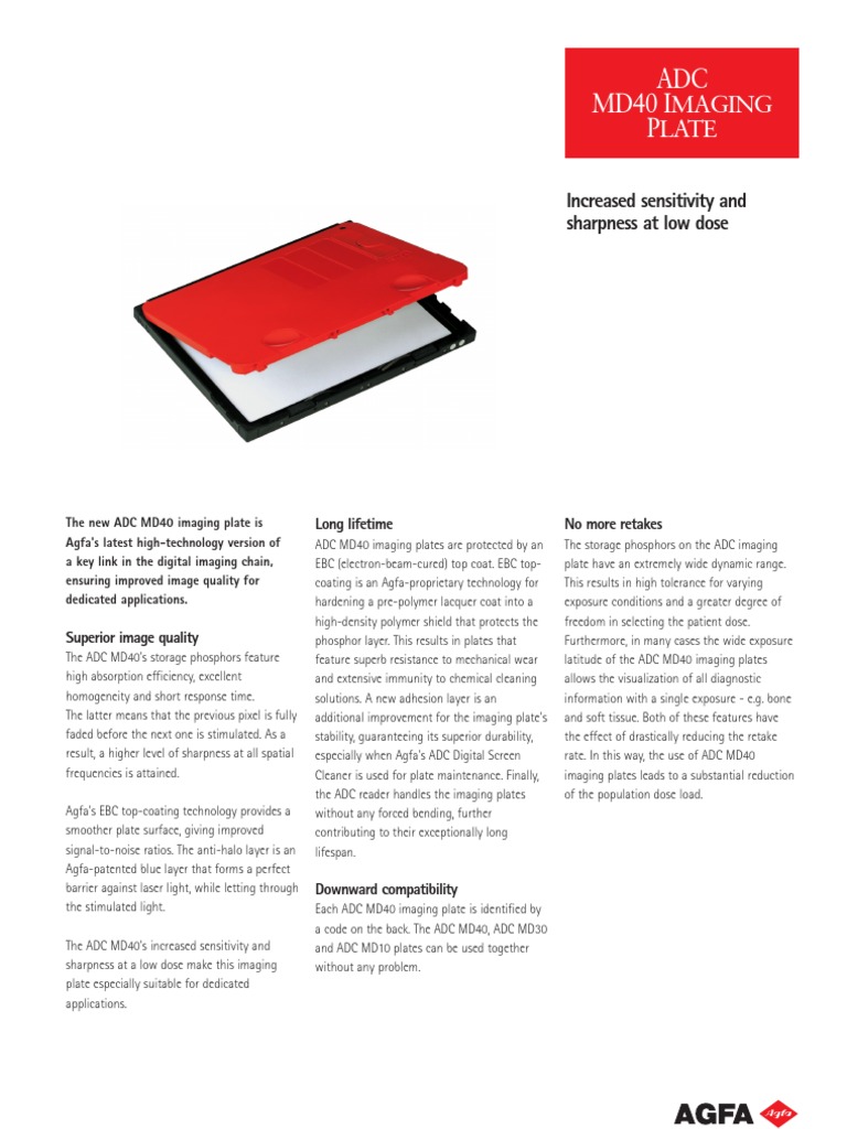 Agfa CR Plates | PDF | Digital Imaging | Electromagnetic Spectrum