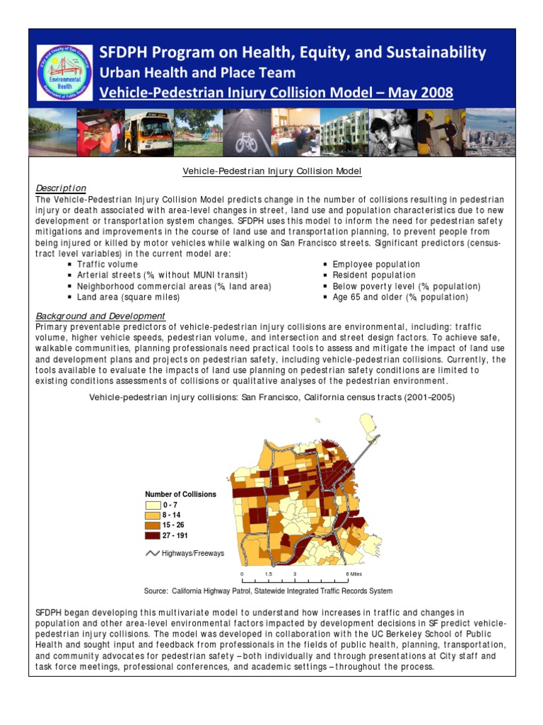 CCSF DPH - Pedestrian - Model | PDF | Traffic | Pedestrian