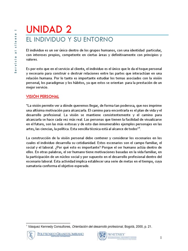 El Individuo y su Entorno en el Servicio | PDF | Homo Sapiens | Paradigma