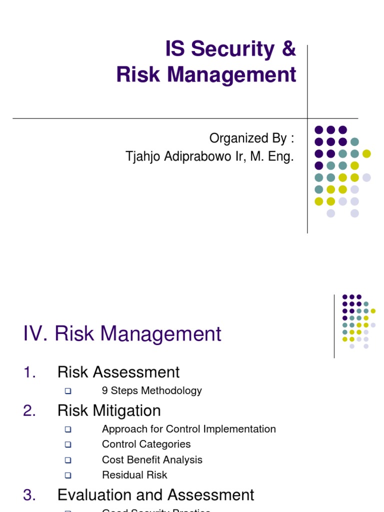 IT Security Risk Management Lecture 3 | Download Free PDF | Computer ...