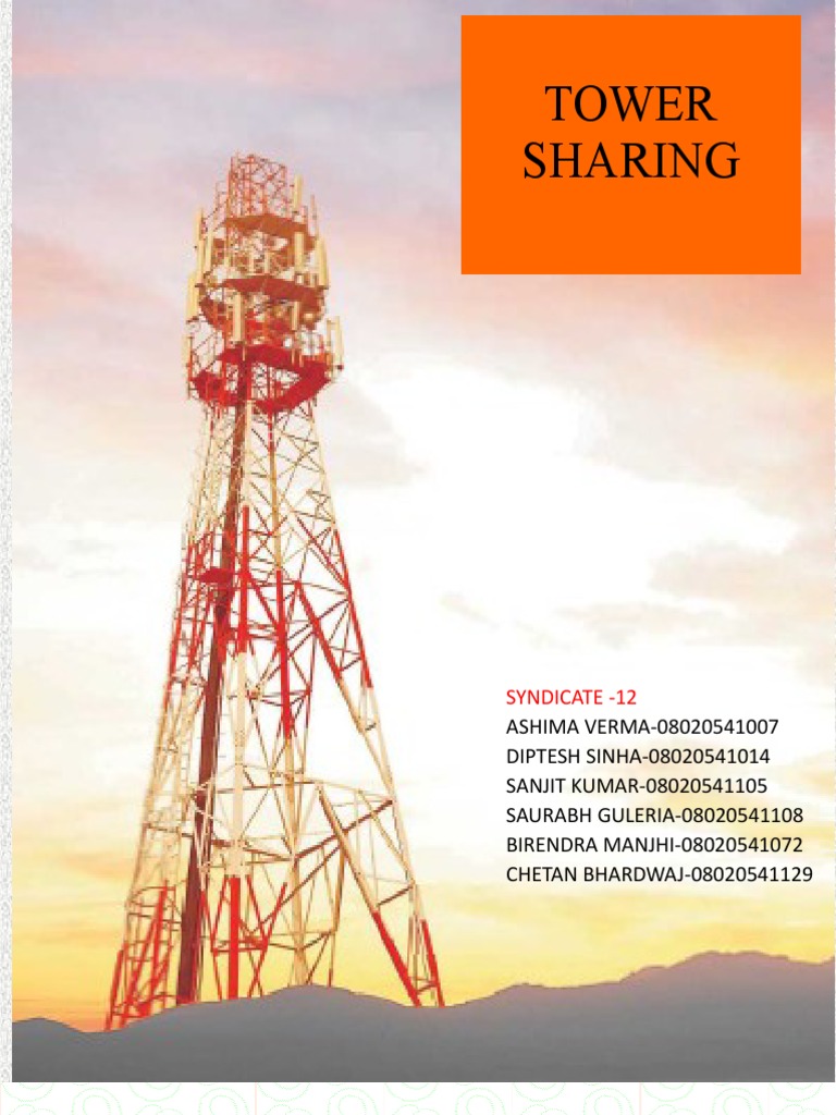 Tower Sharing WHITE PAPER | PDF | Expense | Infrastructure