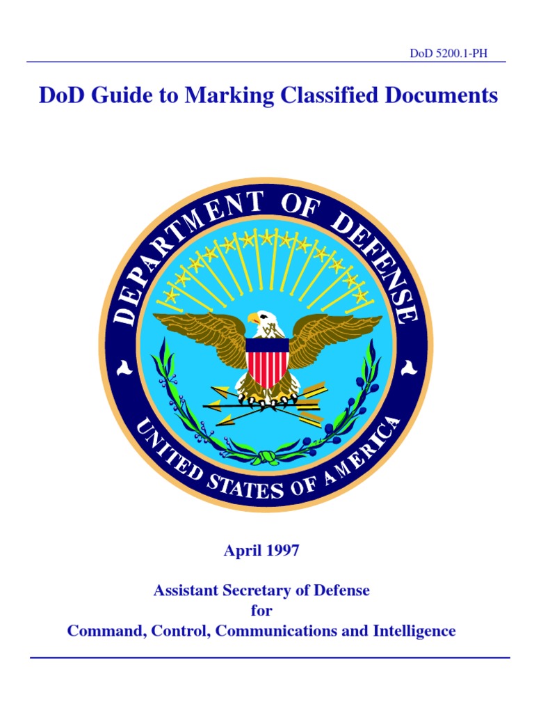DoD Guide to Classified Markings | PDF | Classified Information In The ...