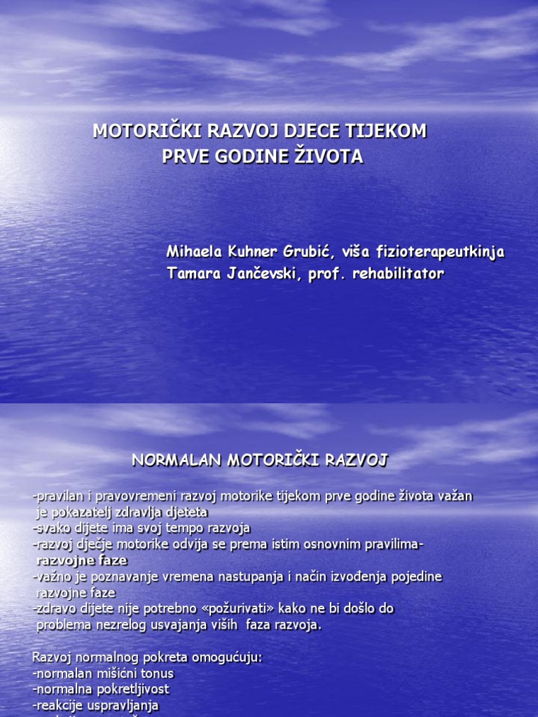 Motoricki Razvoj | PDF