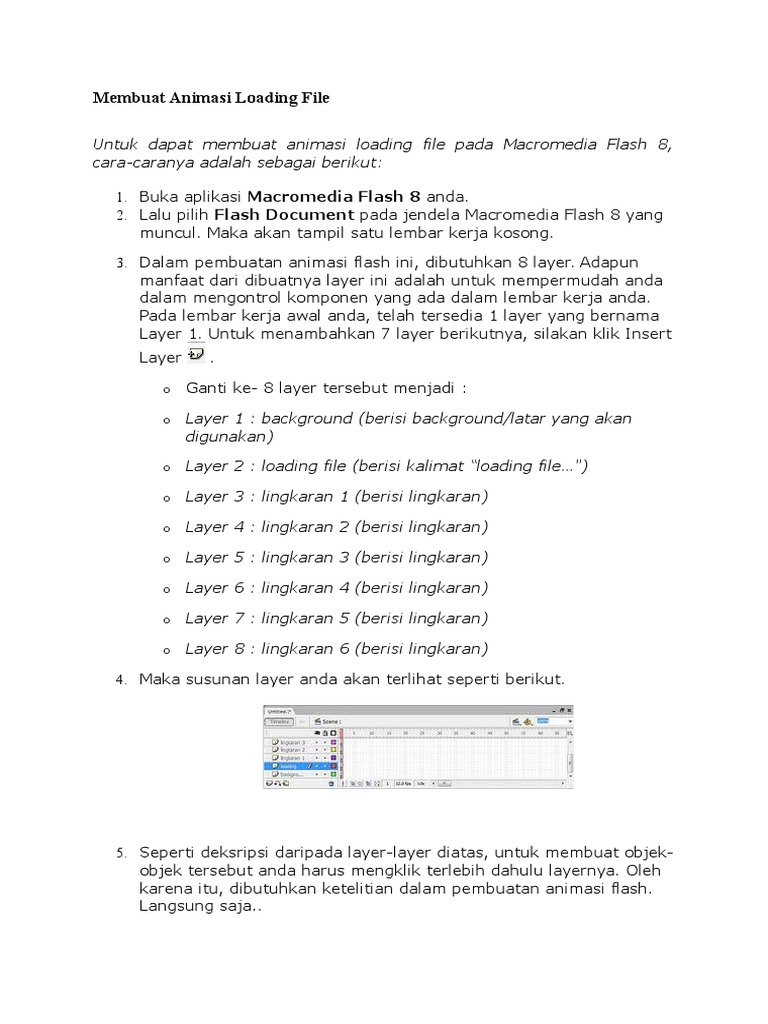 Membuat Animasi Loading File | PDF