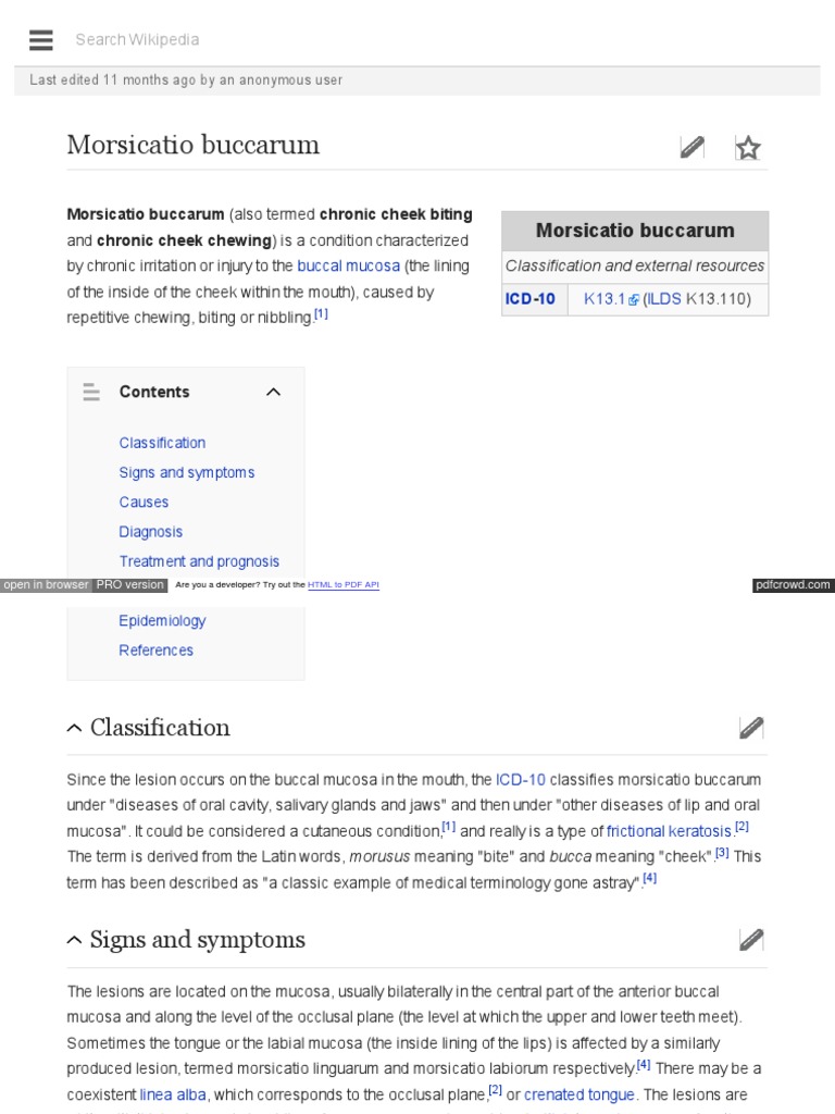 Morsicatio Buccarum Pdf Pdf Mouth Medical Specialties