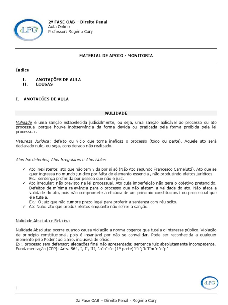 Nulidades e Princípio Da Correlação Emendatio Libelli Mutatio Libelli ...