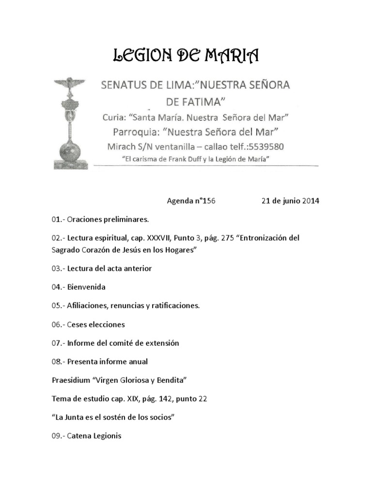 Legion de Maria | PDF | Iglesia Católica | anglicano