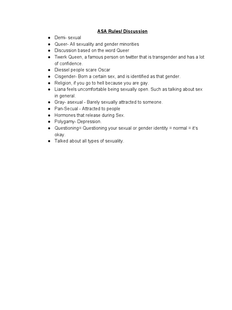 ASA Rules/ Discussion | PDF