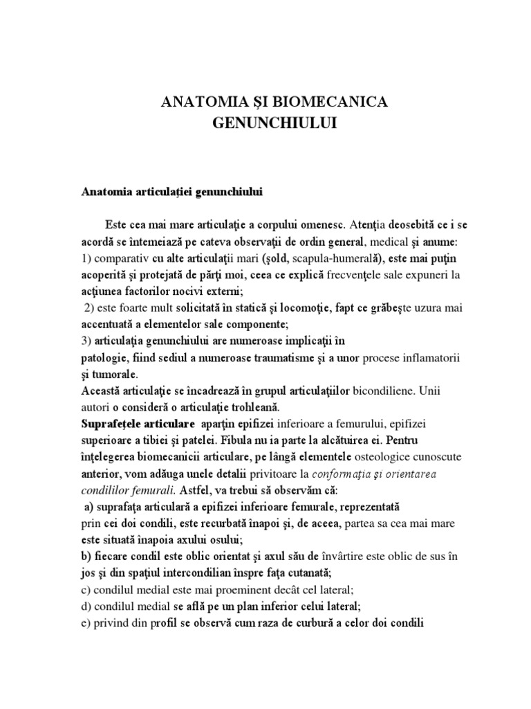 Anatomia Genunchiului | PDF