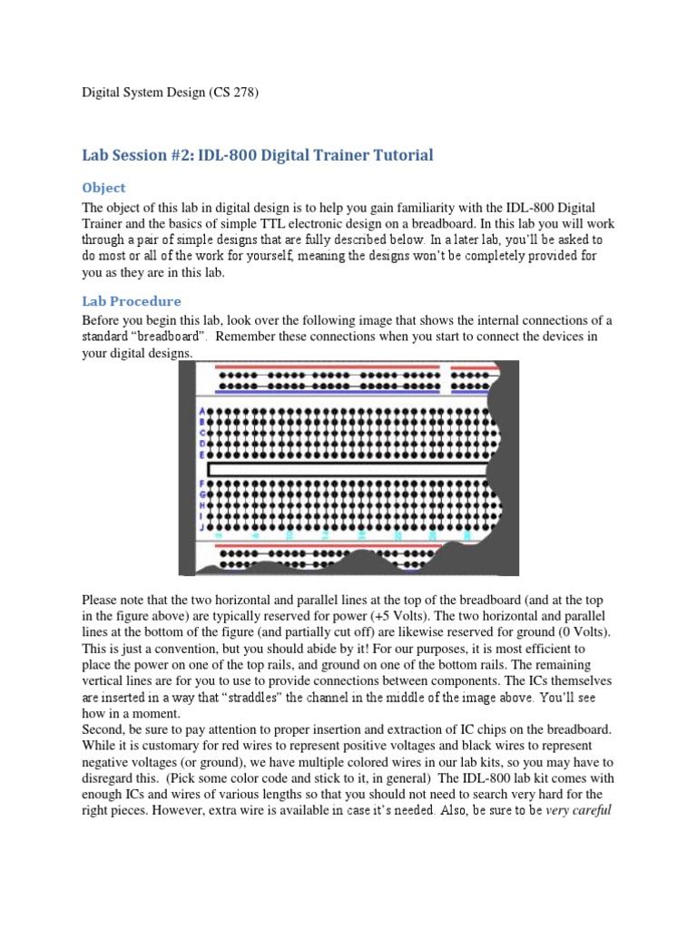Idl800 Digitall Lab | PDF