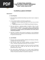 Mechanics For Quiz Bee Competition | PDF | Learning | Cognition