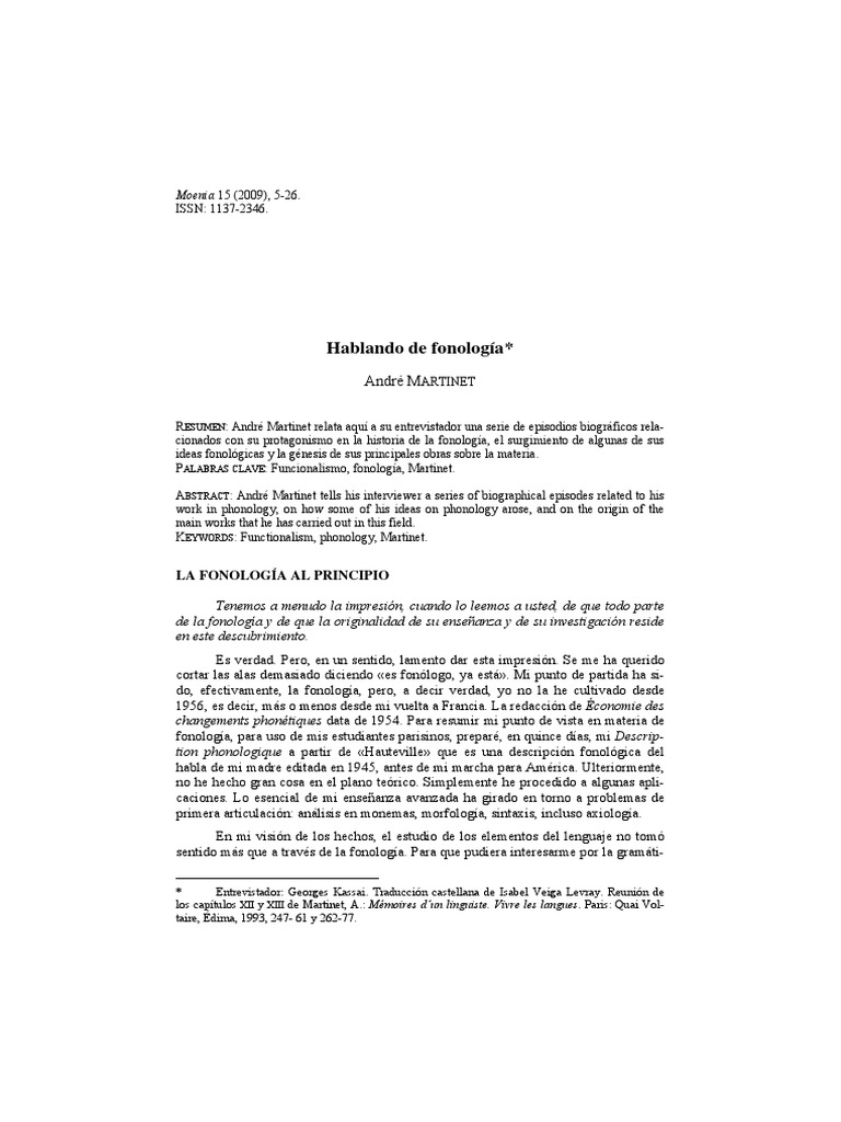 André Martinet | PDF