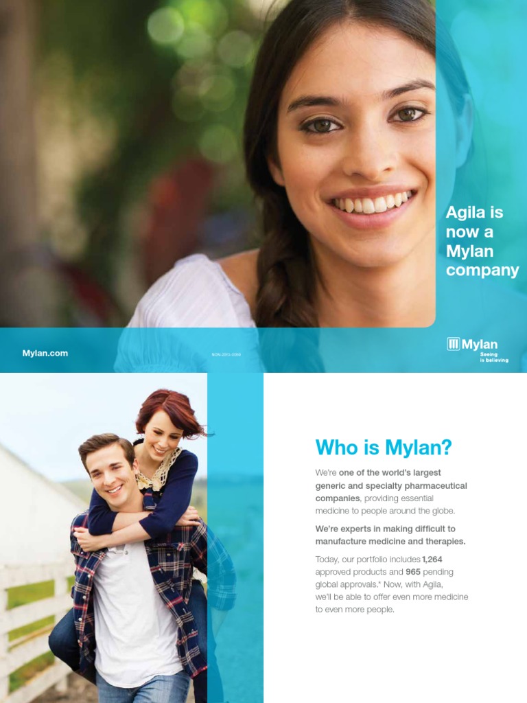 Agila Brochure | PDF | Mylan | Pharmaceutical Drug