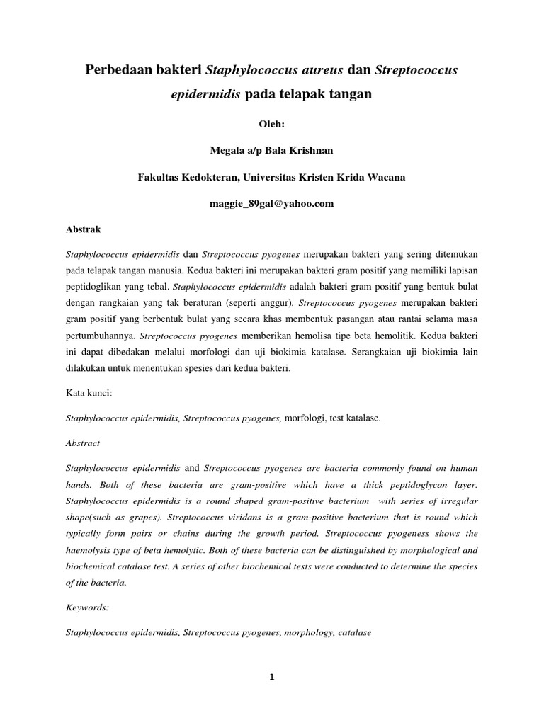 Analisis Bakteri Gram Positif | PDF