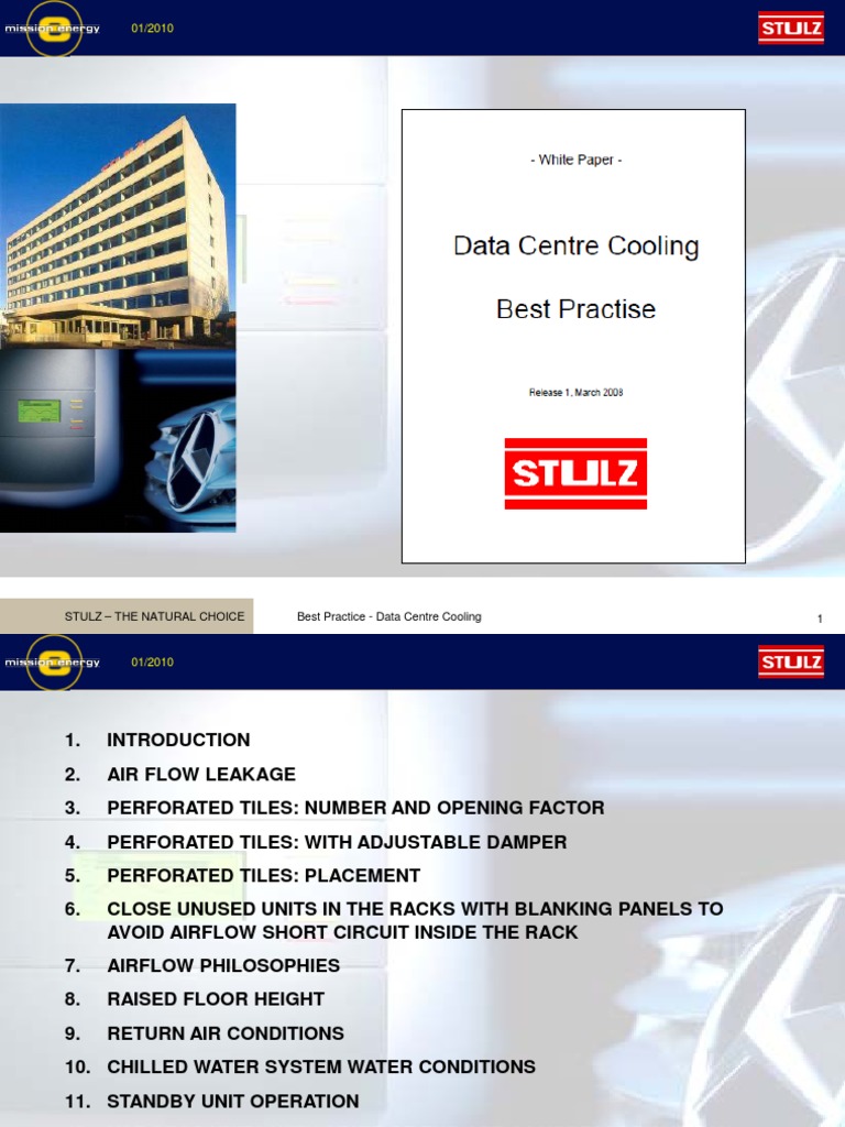 Stulz Data C Climatiseur Entre Cooling | PDF | Data Center | Air ...