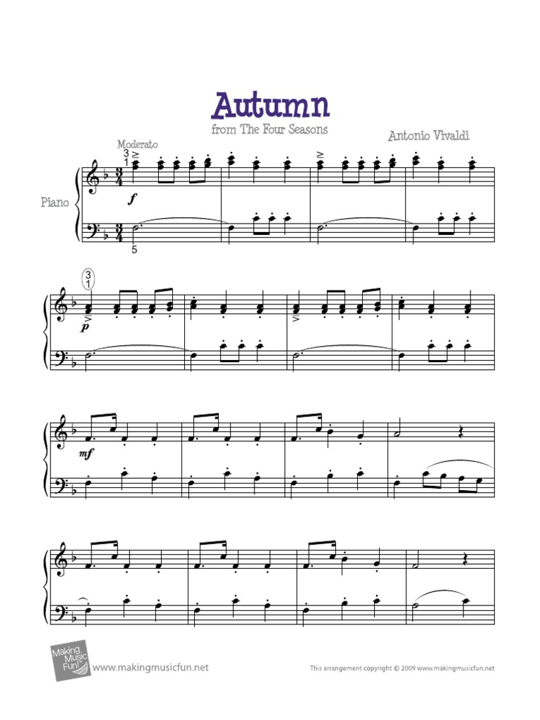 Autumn Piano | PDF