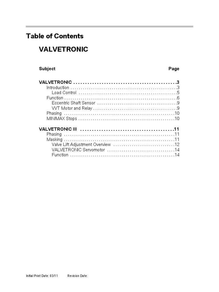 An In-Depth Look at BMW's Valvetronic Variable Valve Lift System | PDF
