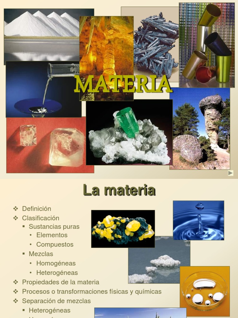 Materia - Sustancias Puras y Mezclas | PDF | Mezcla | Propiedades del agua