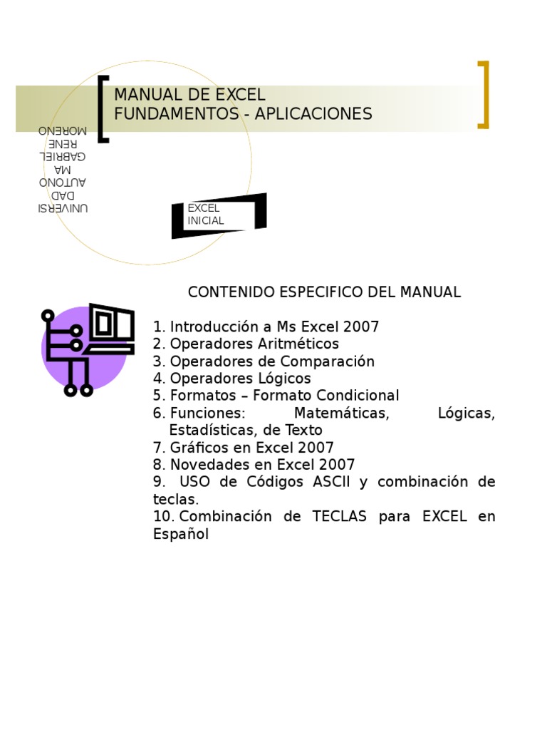 Manual de Excel-2007 | PDF | Microsoft Excel | Hoja de cálculo