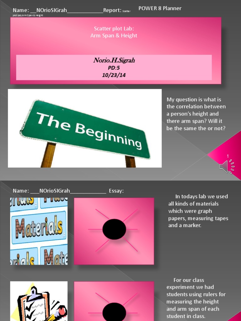 Student Experiment: Height vs. Arm Span | PDF | Computers