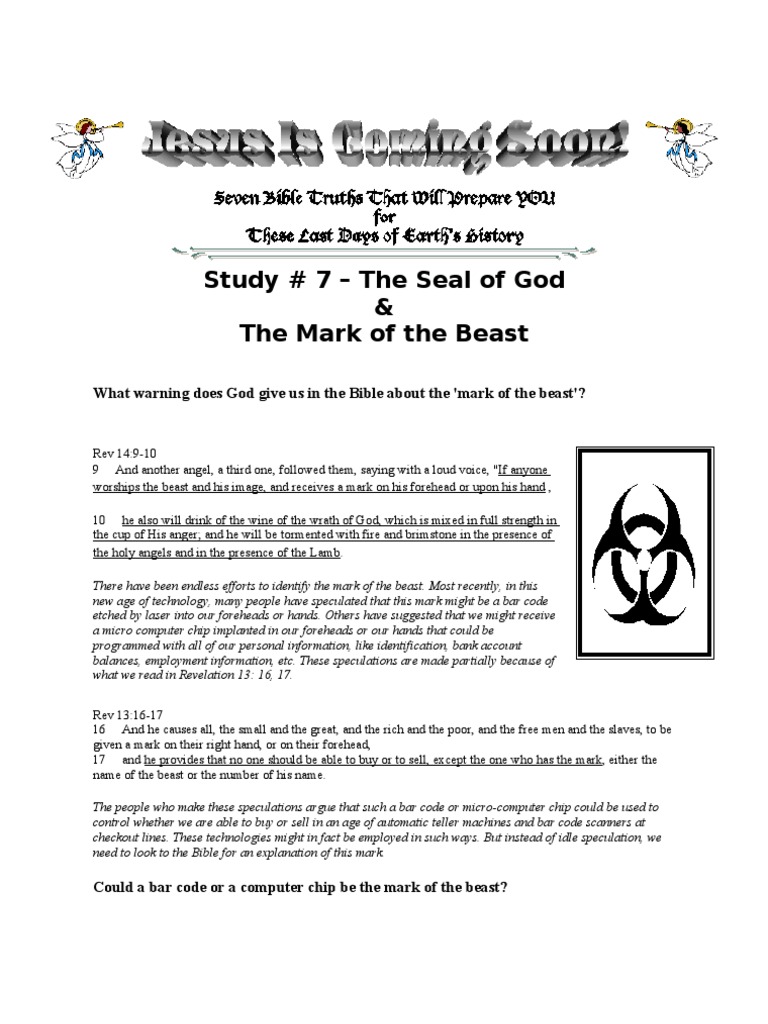 THE SEAL OF GOD | Biblical Sabbath | Ten Commandments
