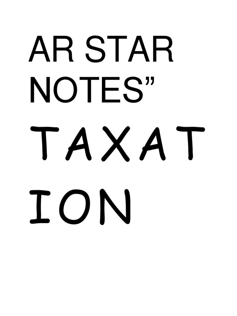 Ar Star Notes": Taxat ION | PDF