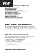 Workplace OHS Inspection Checklist | PDF | Personal Protective ...