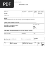 TTT Lesson Plans for Language Teaching | PDF | Learning | Vocabulary