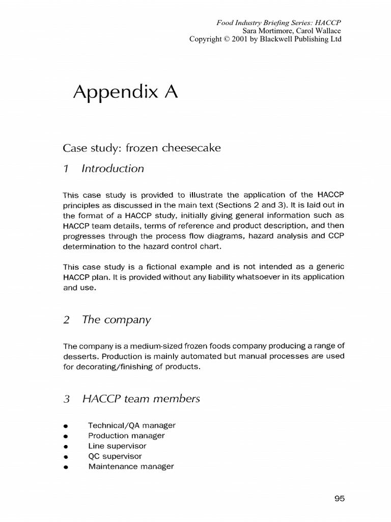 Haccp | PDF | Food Safety | Hazard Analysis And Critical Control Points