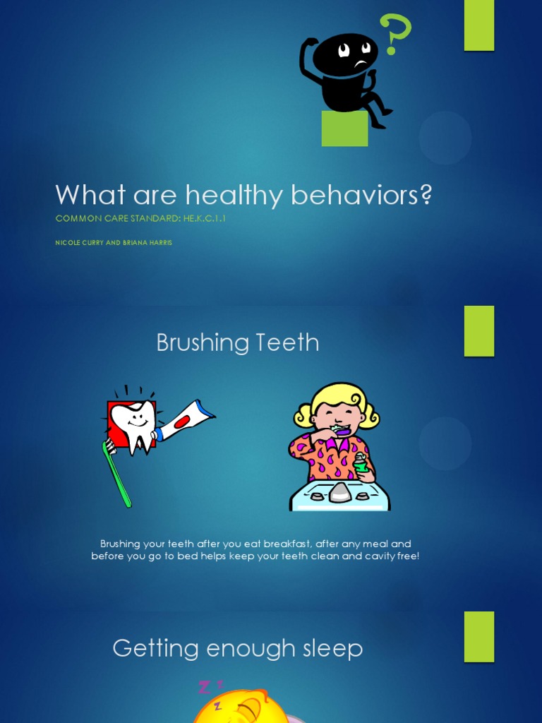 Essential Healthy Behaviors for Kids | PDF | Wellness
