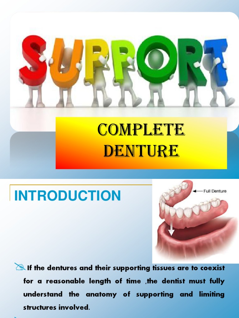 Support - Complete Denture | PDF | Dentures | Bone