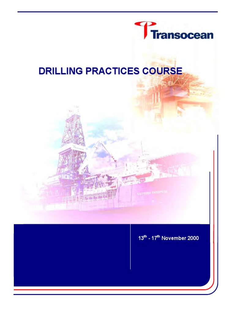 Drilling Practices Course Manual | PDF | Reflection Seismology ...