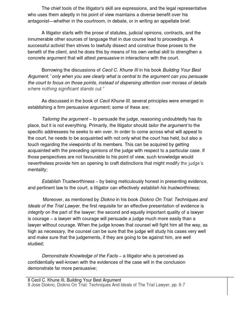 Persuasive Case Analysis Term Paper | PDF | Lawyer | Lawsuit