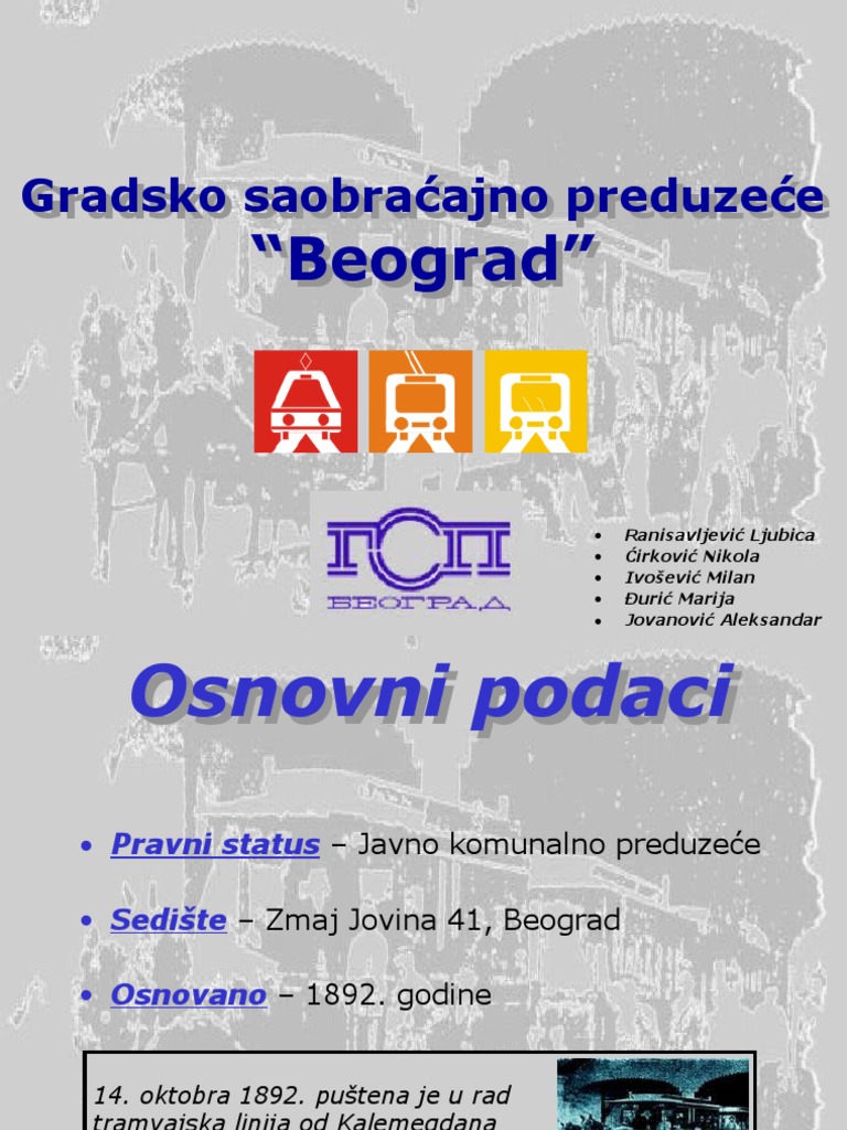 GSP Beograd | PDF
