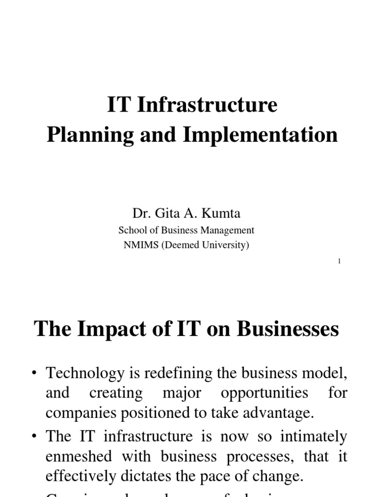 EPS IT Infrastructure Planning & Implementation Rev 13 | PDF | Itil ...