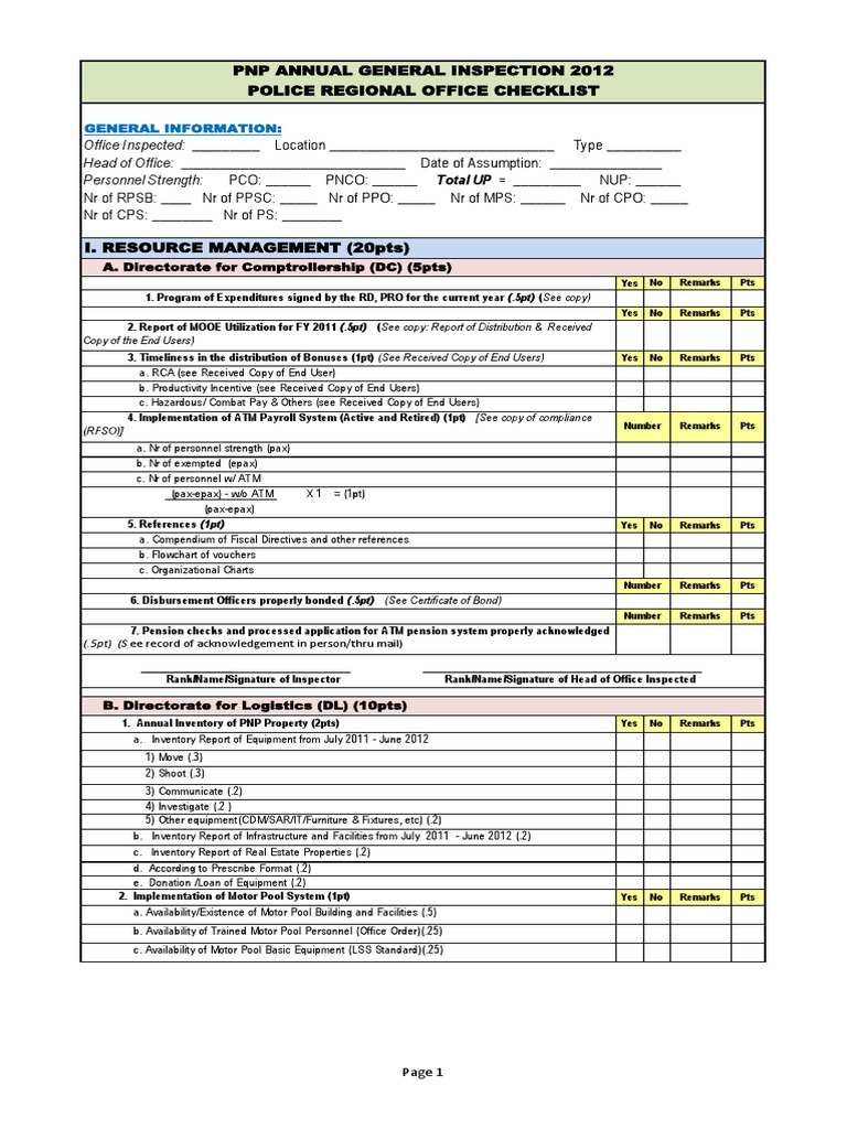 Agi Checklist Hrdd | Detective | Search And Rescue | Free 30-day Trial ...