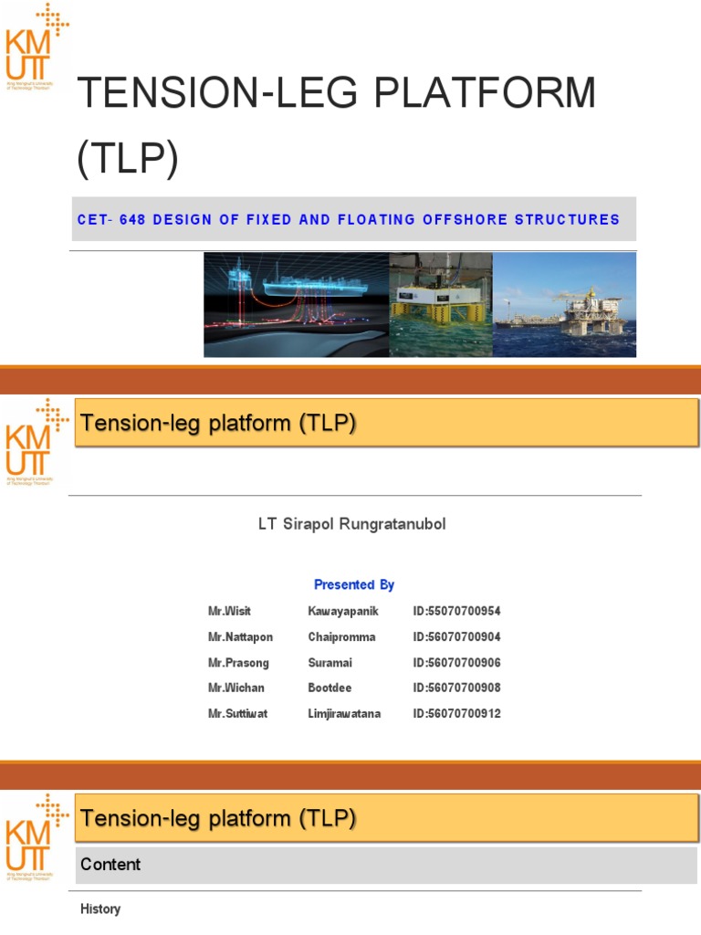 Tension-Leg Platform (TLP) For Present | PDF | Structural Load ...