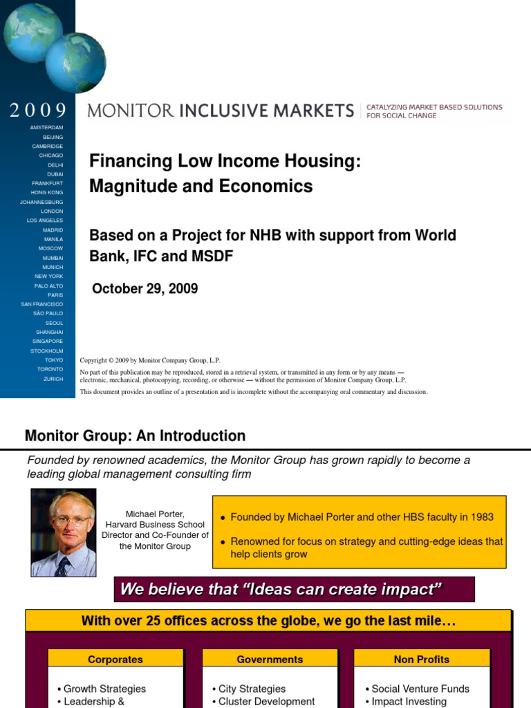 11.financing For Low Income Housing - Magnitude and Economics - Monitor ...