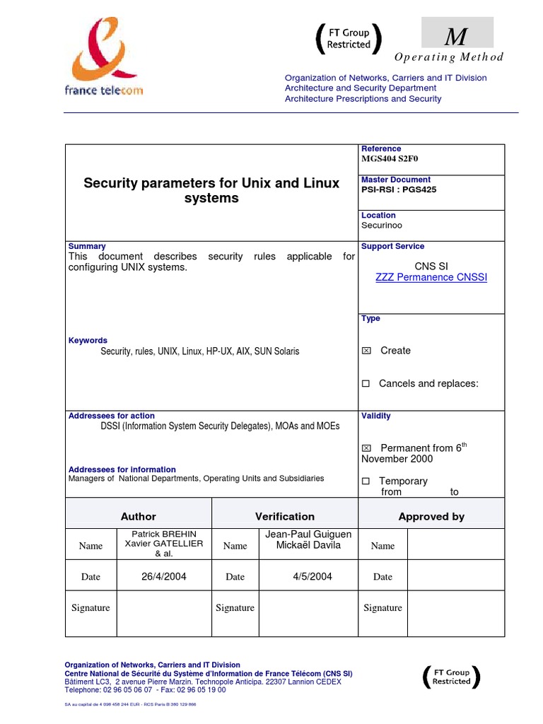 Configure UNIX and Linux Security | PDF | File Transfer Protocol ...