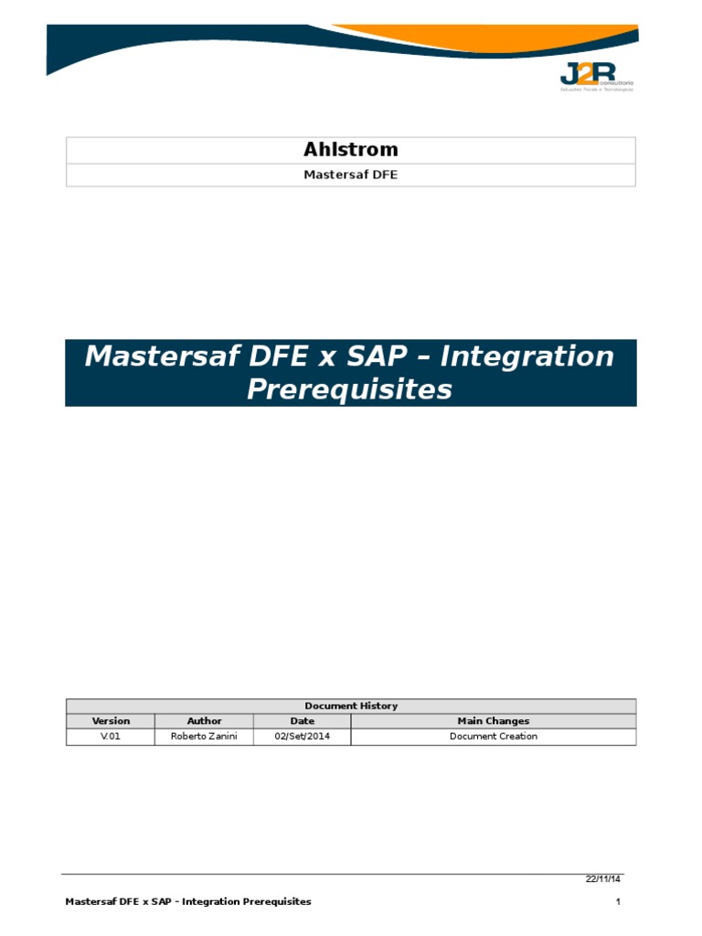 Mastersaf SAP Conector Integration - EN | PDF | Microsoft Windows | Server (Computing)