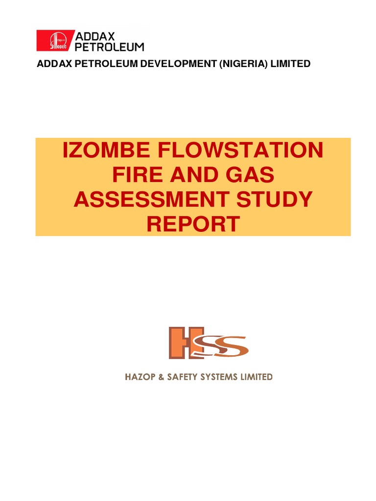 Izombe Flowstation Fire & Gas Assessment | PDF | Leak | Gases
