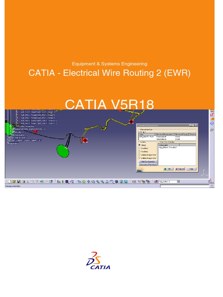 CATIA - Electrical Wire Routing 2 (EWR) | Electrical Connector | Computing