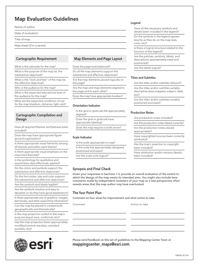 Map Evaluation Guidelines Overview | PDF | Map | Cartography