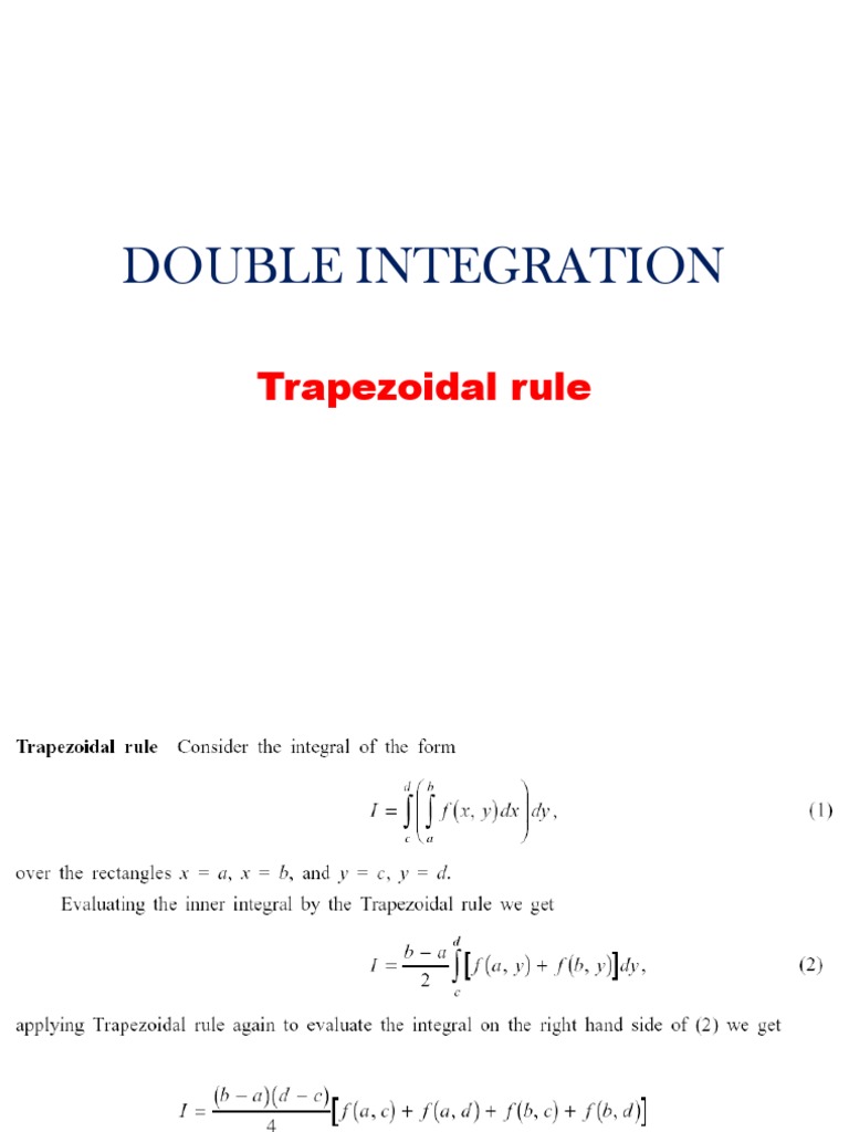 Double Integration | PDF