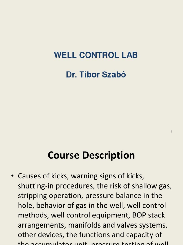 Well Control Slideshow 2014 - 15 PDF | PDF | Casing (Borehole) | Pressure