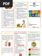 Triptico de Vida Saludable | PDF | Salud y bienestar