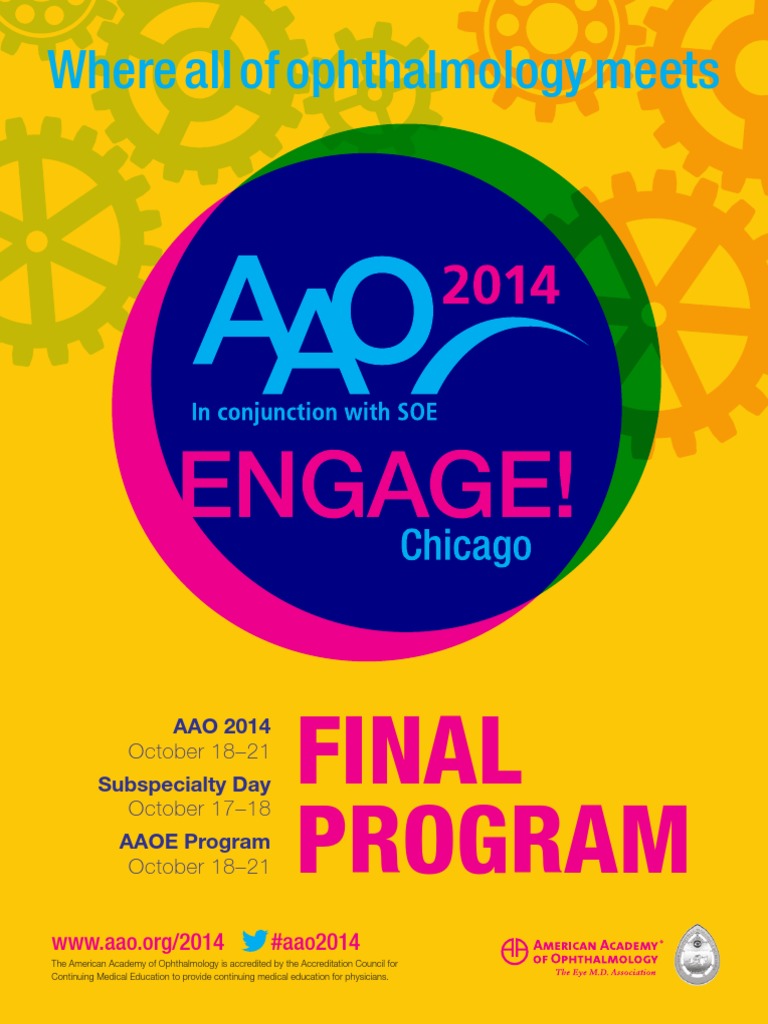 Aao Final Program2014 PDF | PDF | Human Eye | Ophthalmology